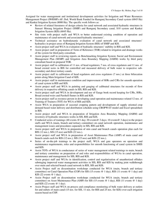 Cv sanjeev mishra_sep 2018 | PDF