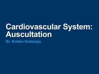 CVS Auscultation .pptx