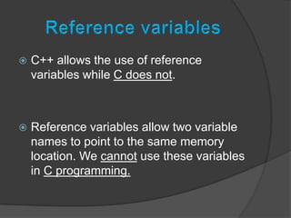 C vs c++ | PPTX