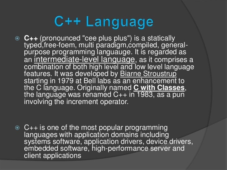 C vs c++