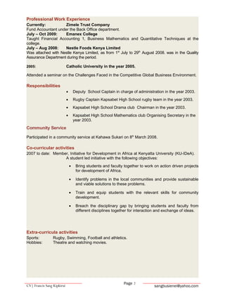 Cv Second Office 97 2003 | DOC