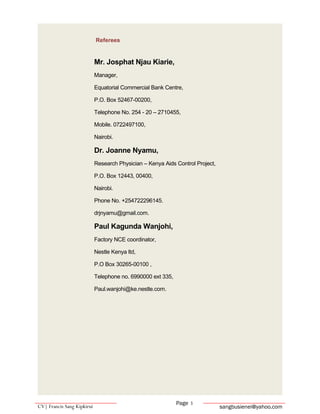 Cv Second Office 97 2003 | DOC