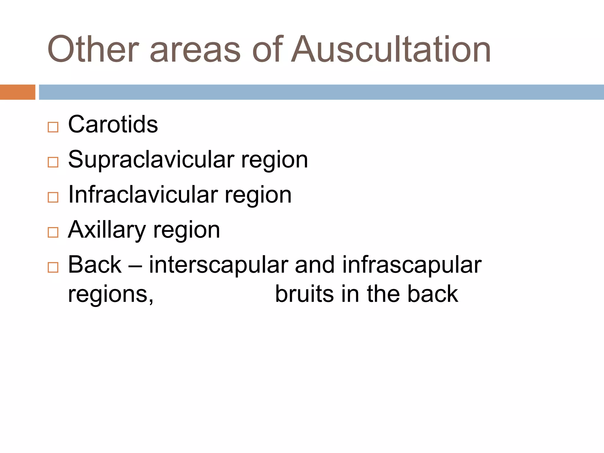 Percussion and Auscultation of CARDIOVASCULAR system. | PPTX