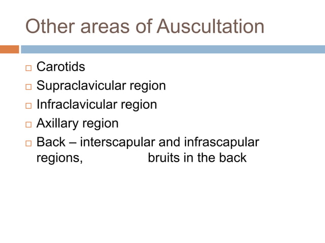 Percussion and Auscultation of CARDIOVASCULAR system. | PPTX