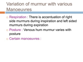 Percussion and Auscultation of CARDIOVASCULAR system. | PPTX
