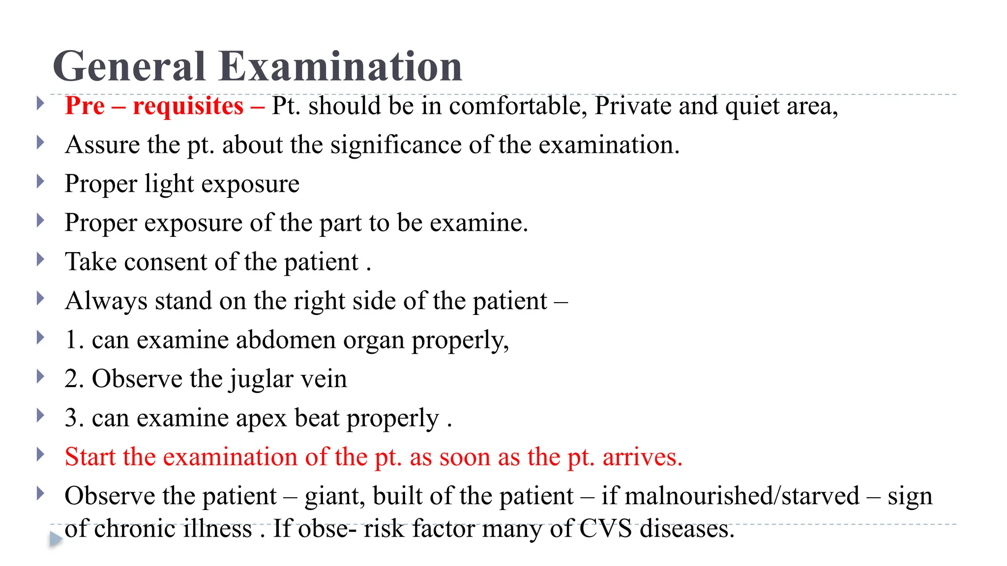 CVS Examination.pptx SIGNS SYMPTOMS, HISTORY TAKING, GENERAL AND ...