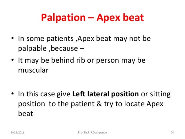Cardio Vascular System Examination