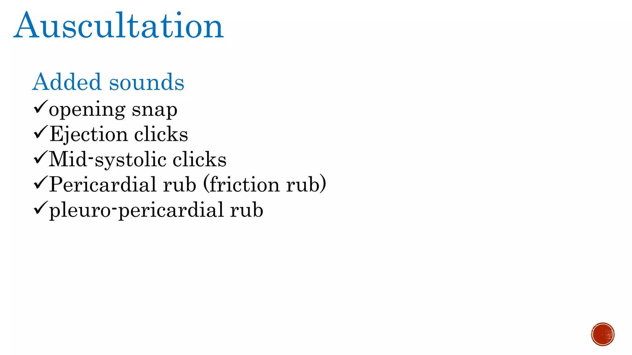 Clinical Examination of CVS | PPTX