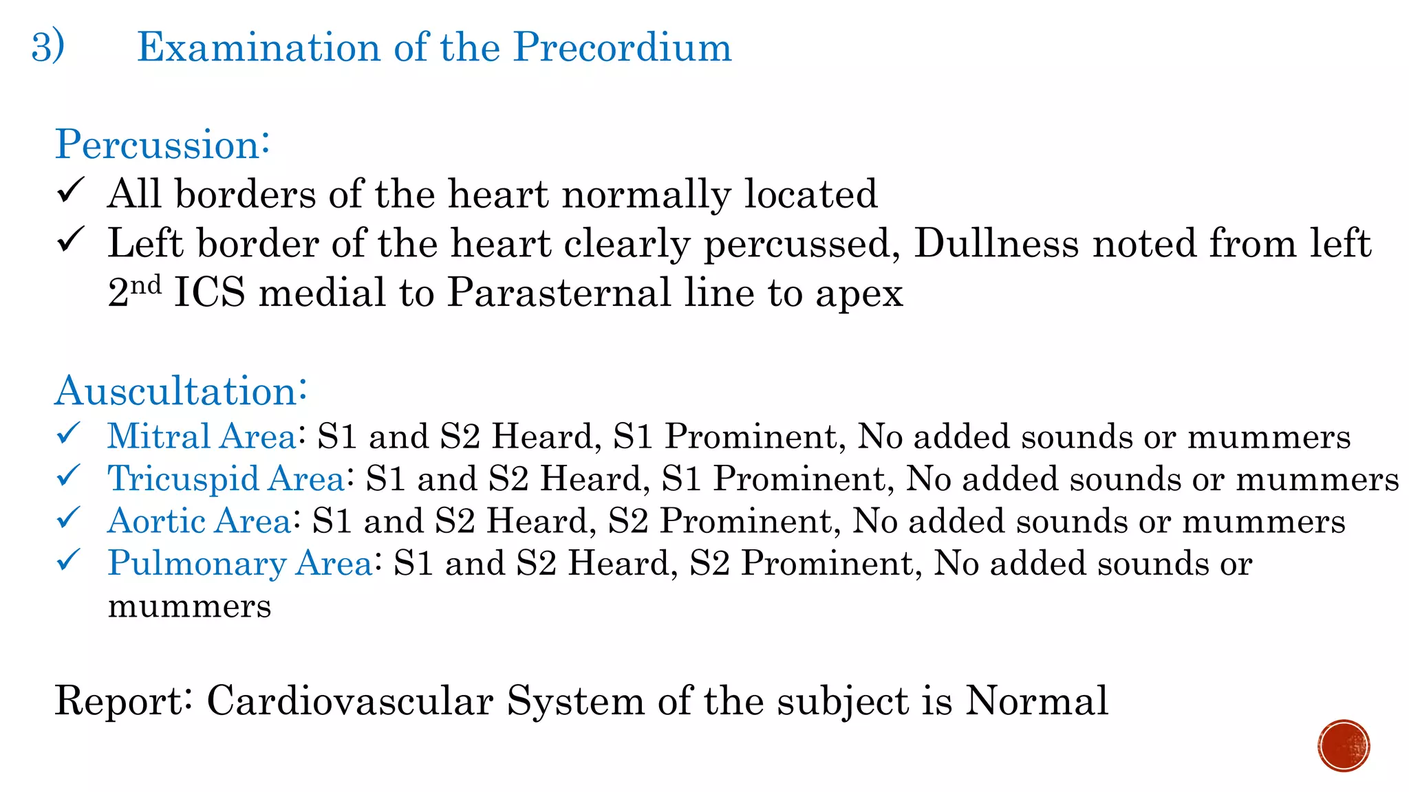Clinical Examination of CVS | PPTX