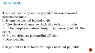 Clinical Examination of CVS | PPTX