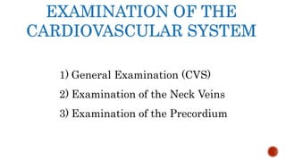 Clinical Examination of CVS | PPTX