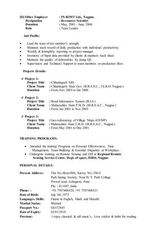 Cv shashank bokare | DOCX