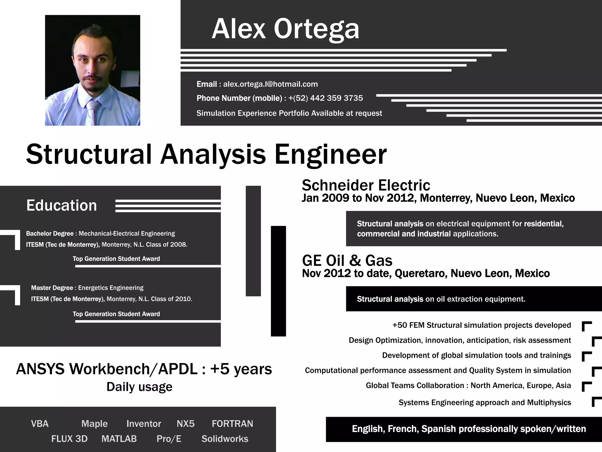 CV Alex Ortega 2014 | PPT