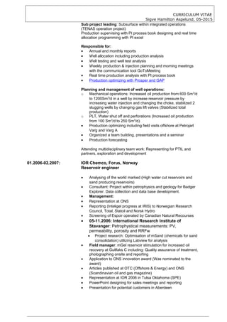 CV Sigve Hamilton Aspelund 052015 C | PDF