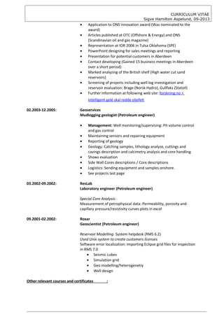 Cv Sigve Hamilton Aspelund 092013 | DOC
