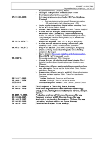 CV Sigve Hamilton Aspelund 102015 SV | PDF