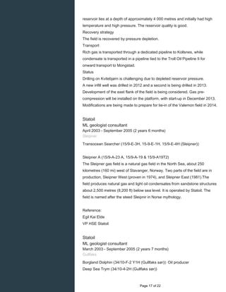 Cv sigve hamilton aspelund linkedin 102019 | PDF