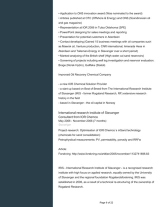 Cv sigve hamilton aspelund linkedin 102019 | PDF