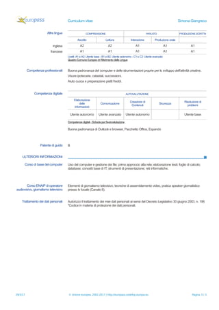 Cv simona giangreco | PDF