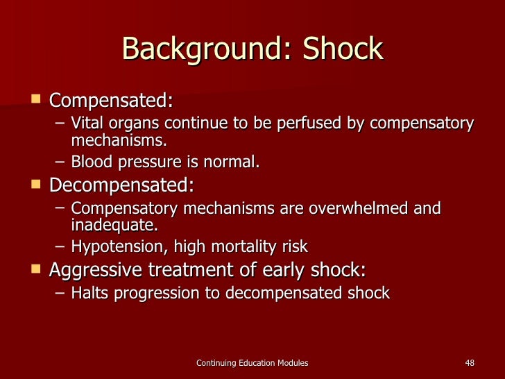 Compensated Shock Compensated Shock