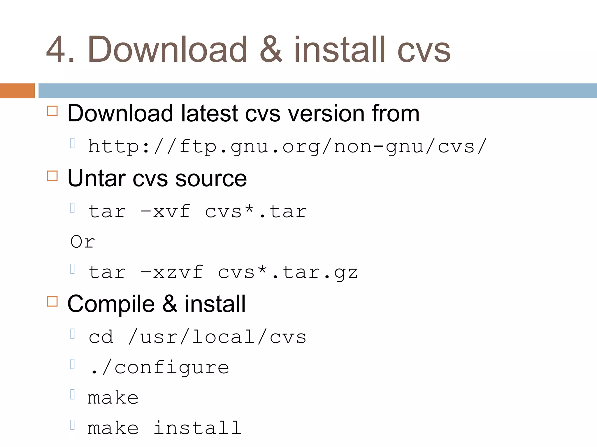Introduction to CVS | PPT