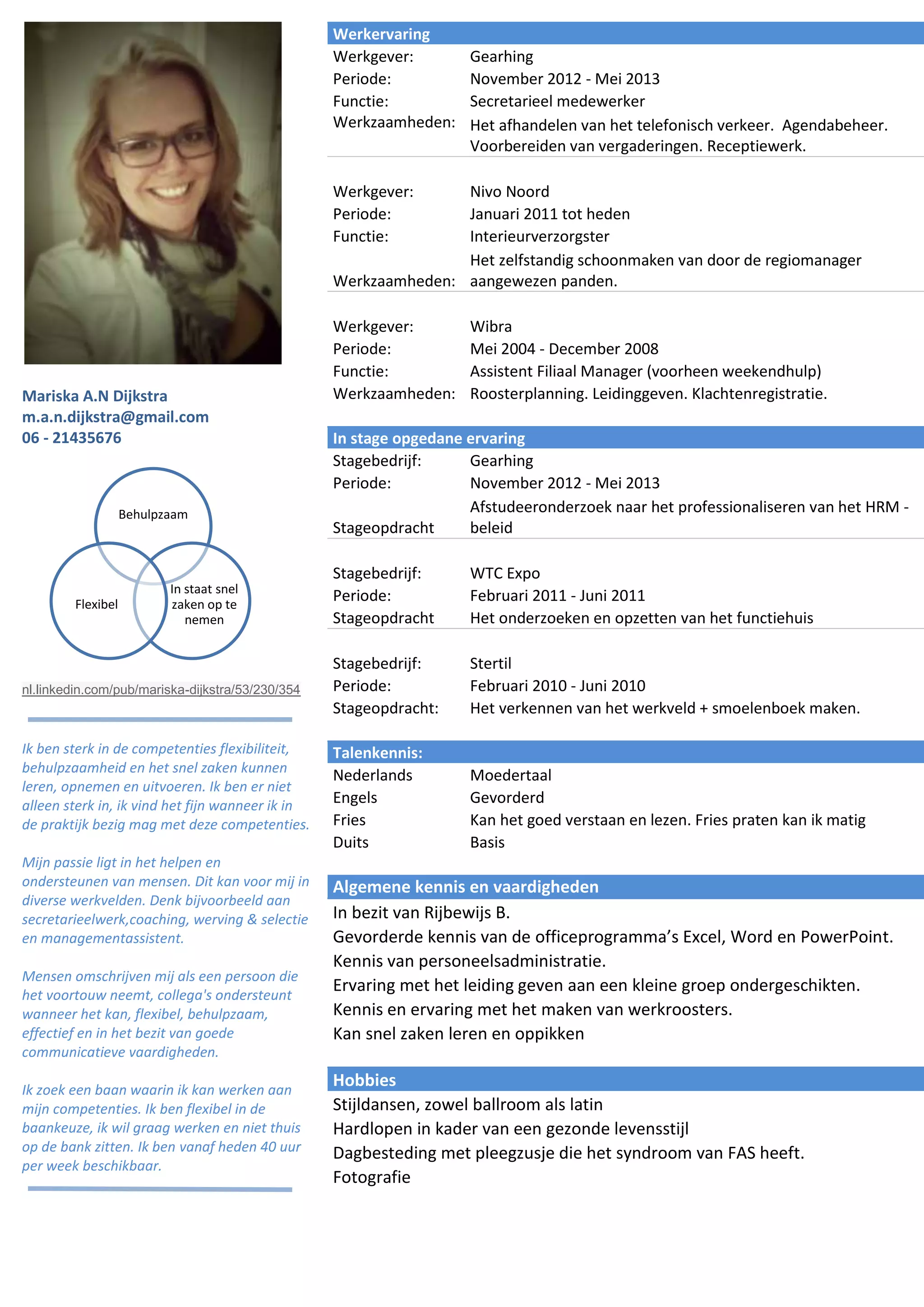 Cv slideshare mei | DOCX