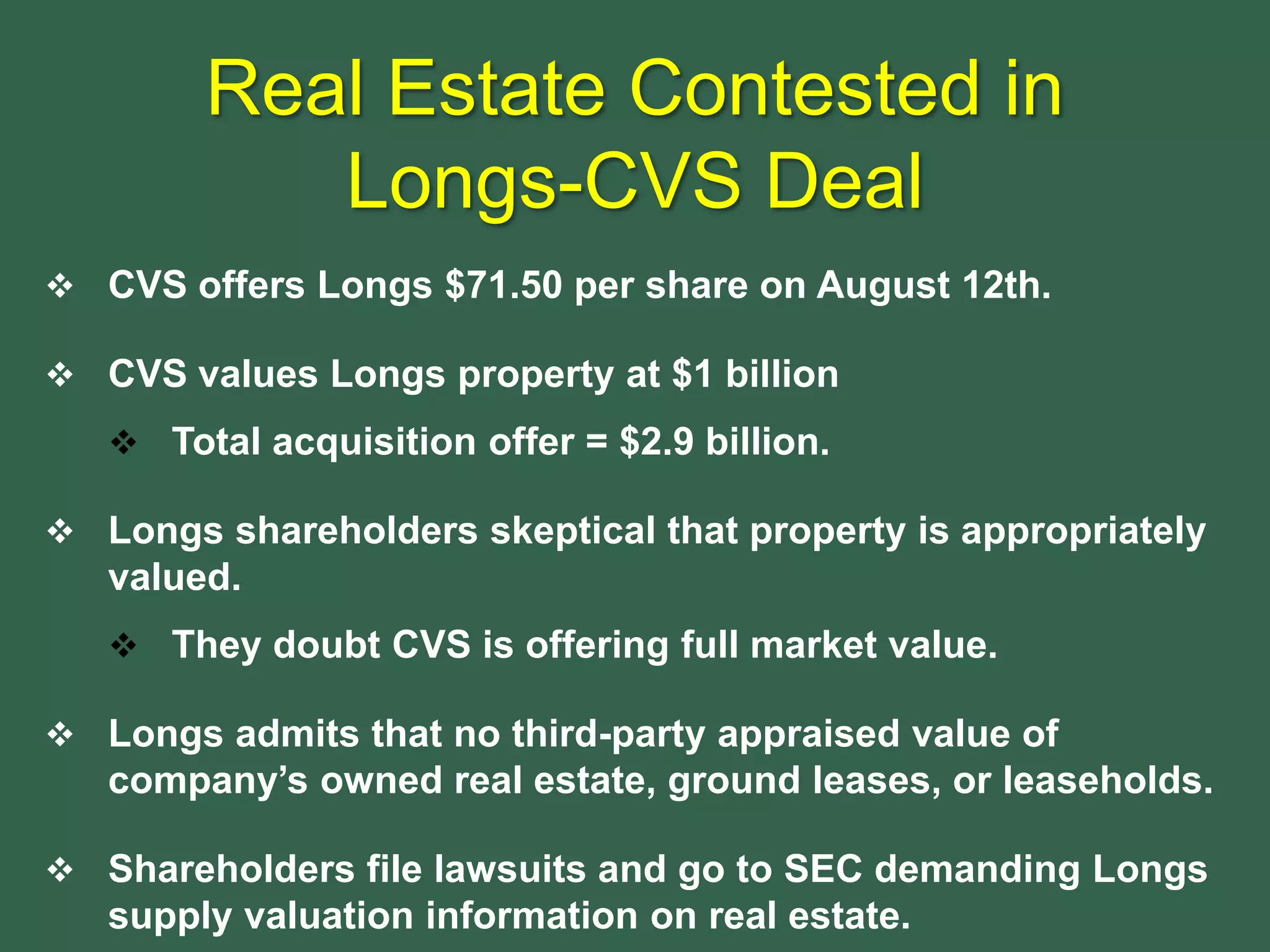 CVS & Longs Drugs - Accounting Reporting | PPTX