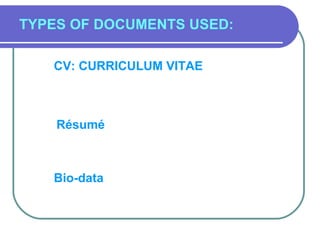 Cv Sorting | PPT