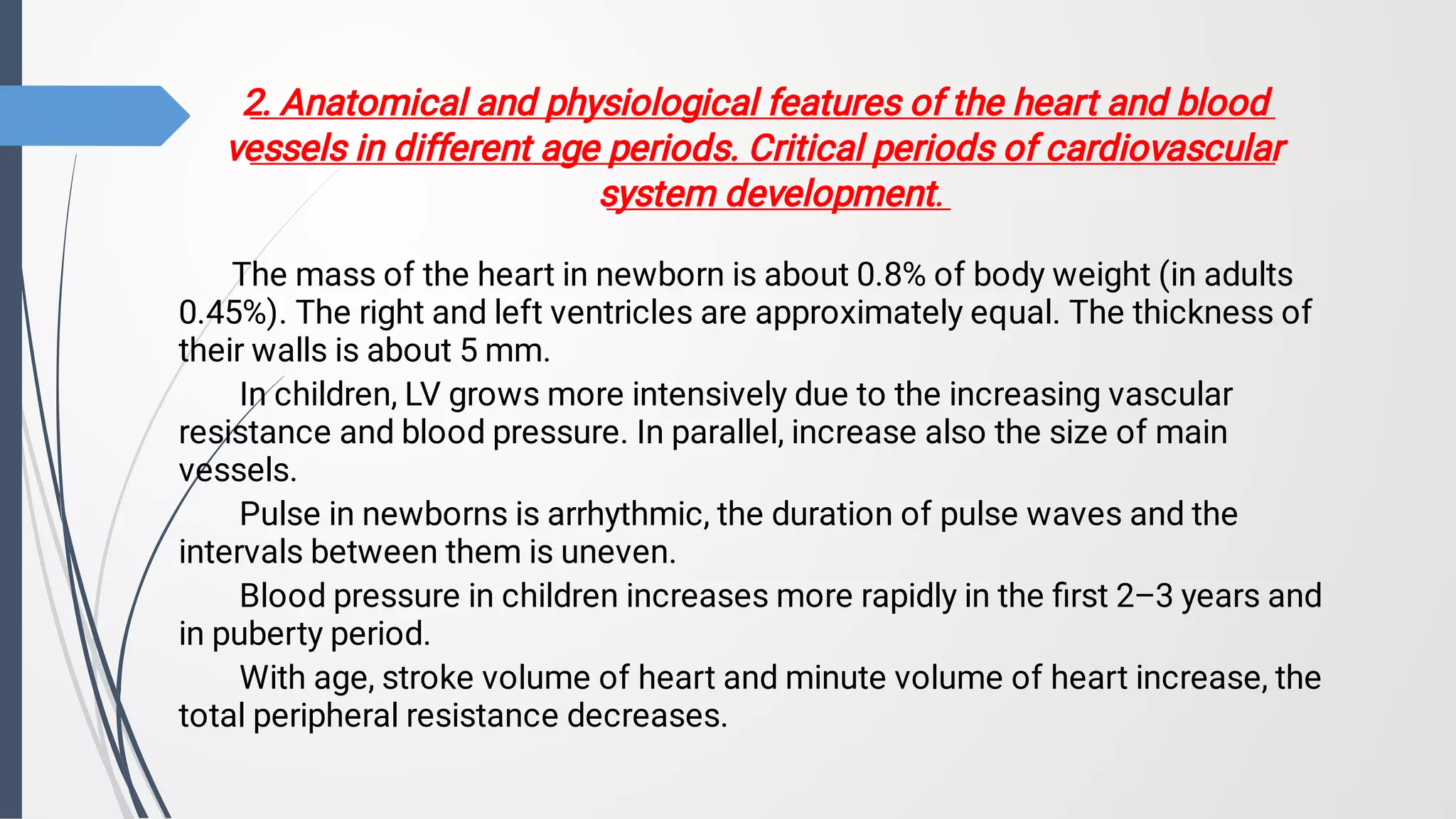 Cardiovascular System (pediatrics) | PDF