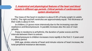 Cardiovascular System (pediatrics) | PDF