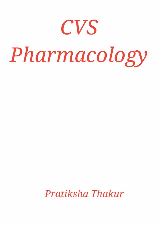 CVS Pharmacology | PDF