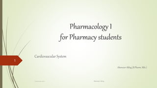 CVS Pharmacology - Pharma.pptx pharmacology | PPTX