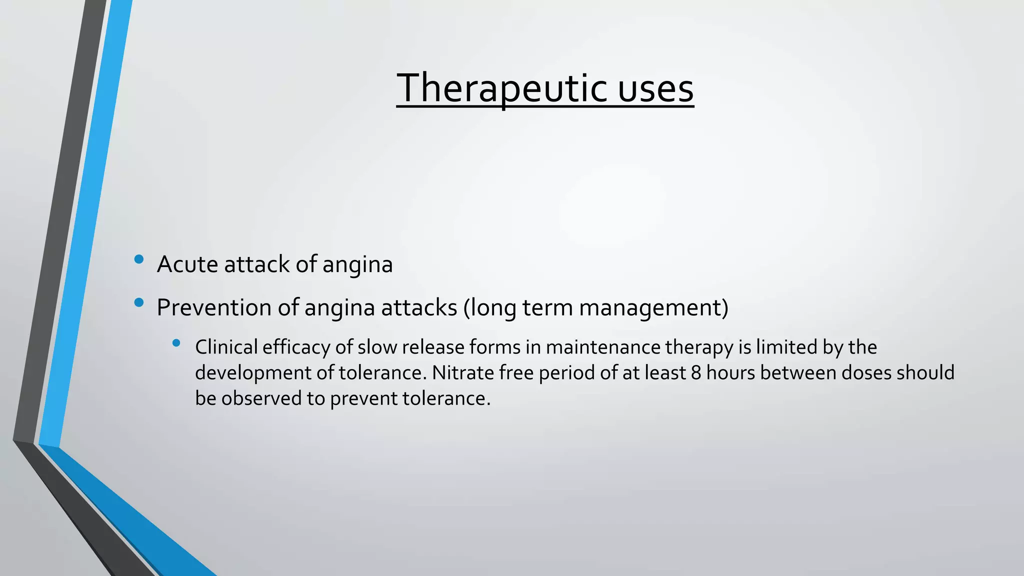 Pharmacology of Organic Nitrates | PPTX