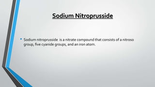 Pharmacology of Organic Nitrates | PPTX