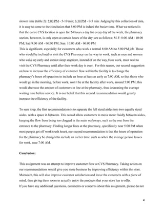Final Report-CVS Pharmacy | PDF