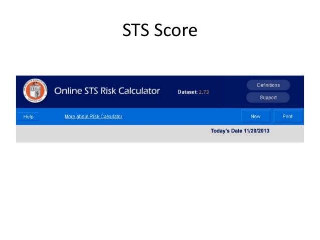 Sts Risk Score Explained – Sts Score Calculator – BVEO