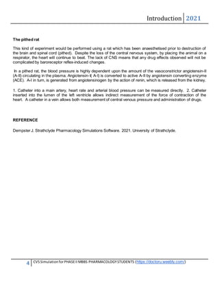 CVS simulation introduction | DOCX