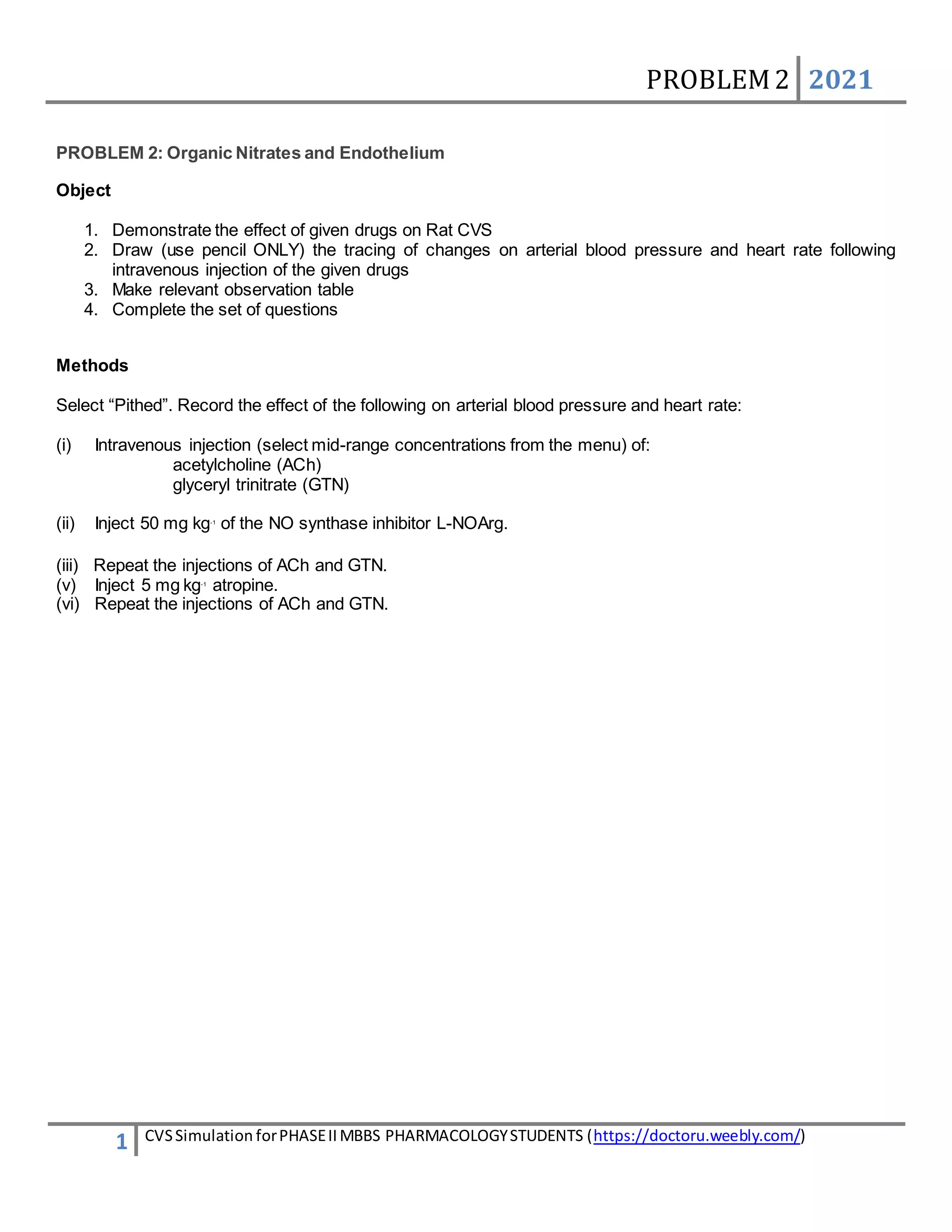 CVS simulation problem 2 | DOCX