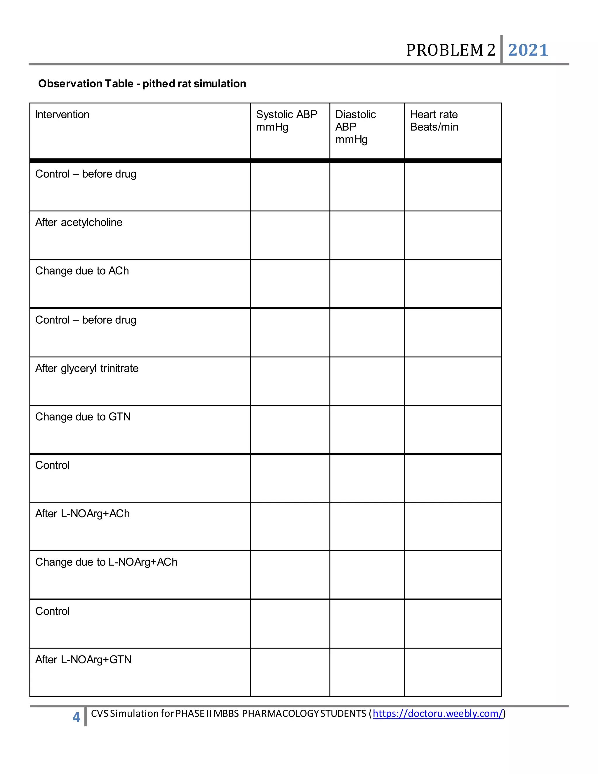 CVS simulation problem 2 | DOCX