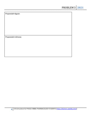 CVS simulation problem 3 | DOCX | Heart and Cardiovascular Diseases | Diseases and Conditions