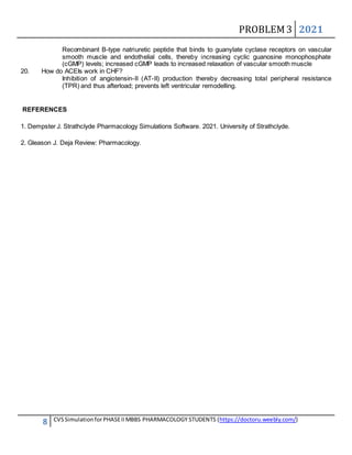 CVS simulation problem 3 | DOCX | Heart and Cardiovascular Diseases | Diseases and Conditions