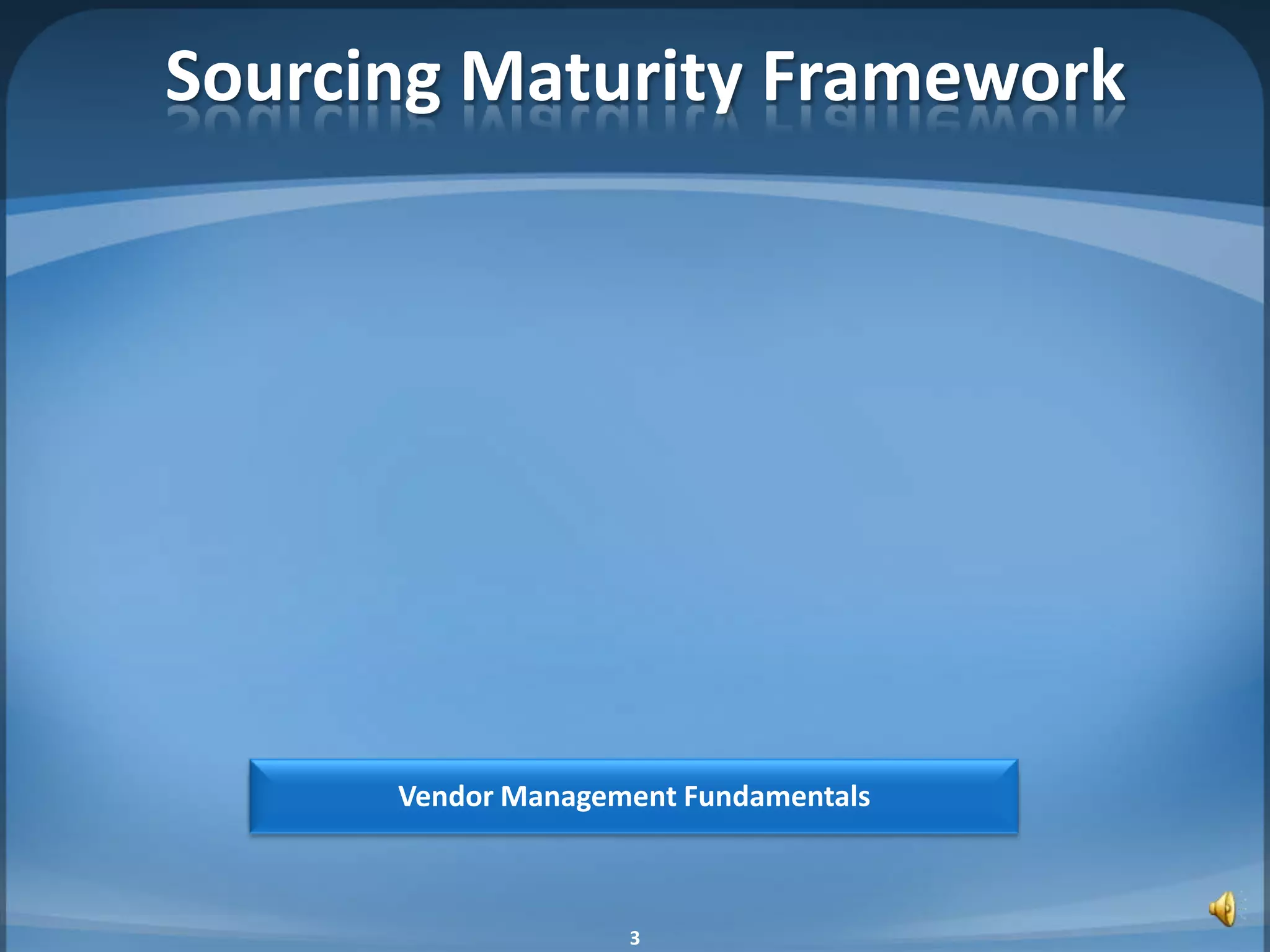 Clear Vision Strategies Sourcing Maturity Model | PPSX