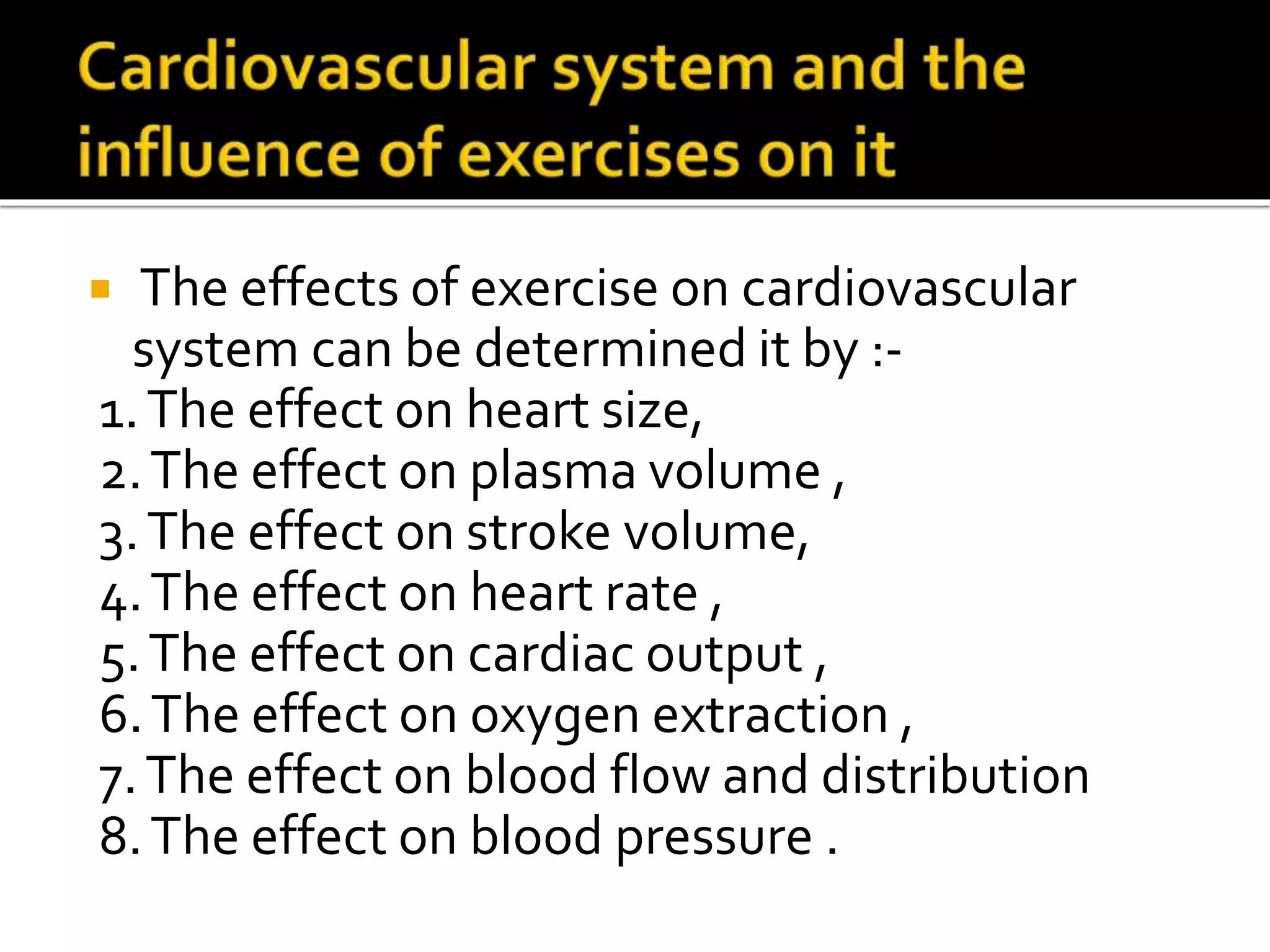 CVS in exercise ( sports physiology ) | PPTX