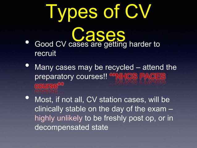 Tips and tricks to pass the cardiovascular station for PACES exam | PPT