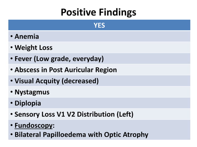 Cerebral Venous Sinus Thrombosis (CVST) Case Report | PPTX | Ear, Nose ...
