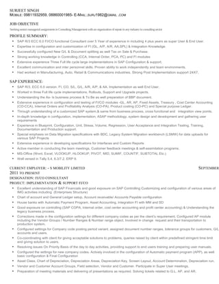 Cv surjeet.docx | Management Consulting Industry | Industries