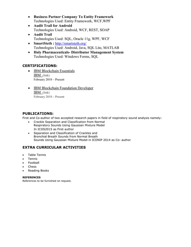 CV Syed Osama Maruf | PDF