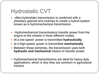 Cvt | PPTX | Auto Technology | Automotive
