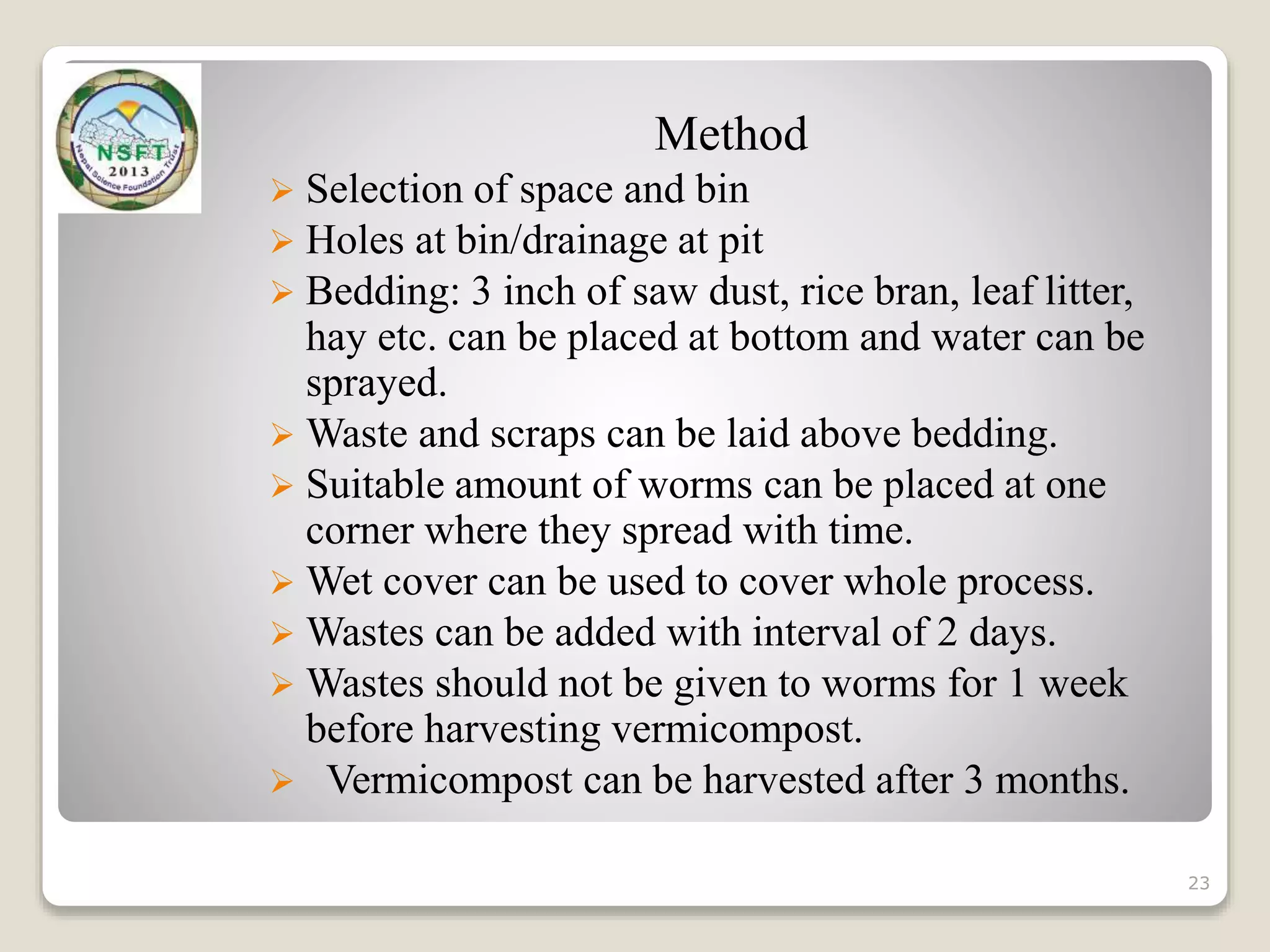 Vermicomposting Training | PPTX
