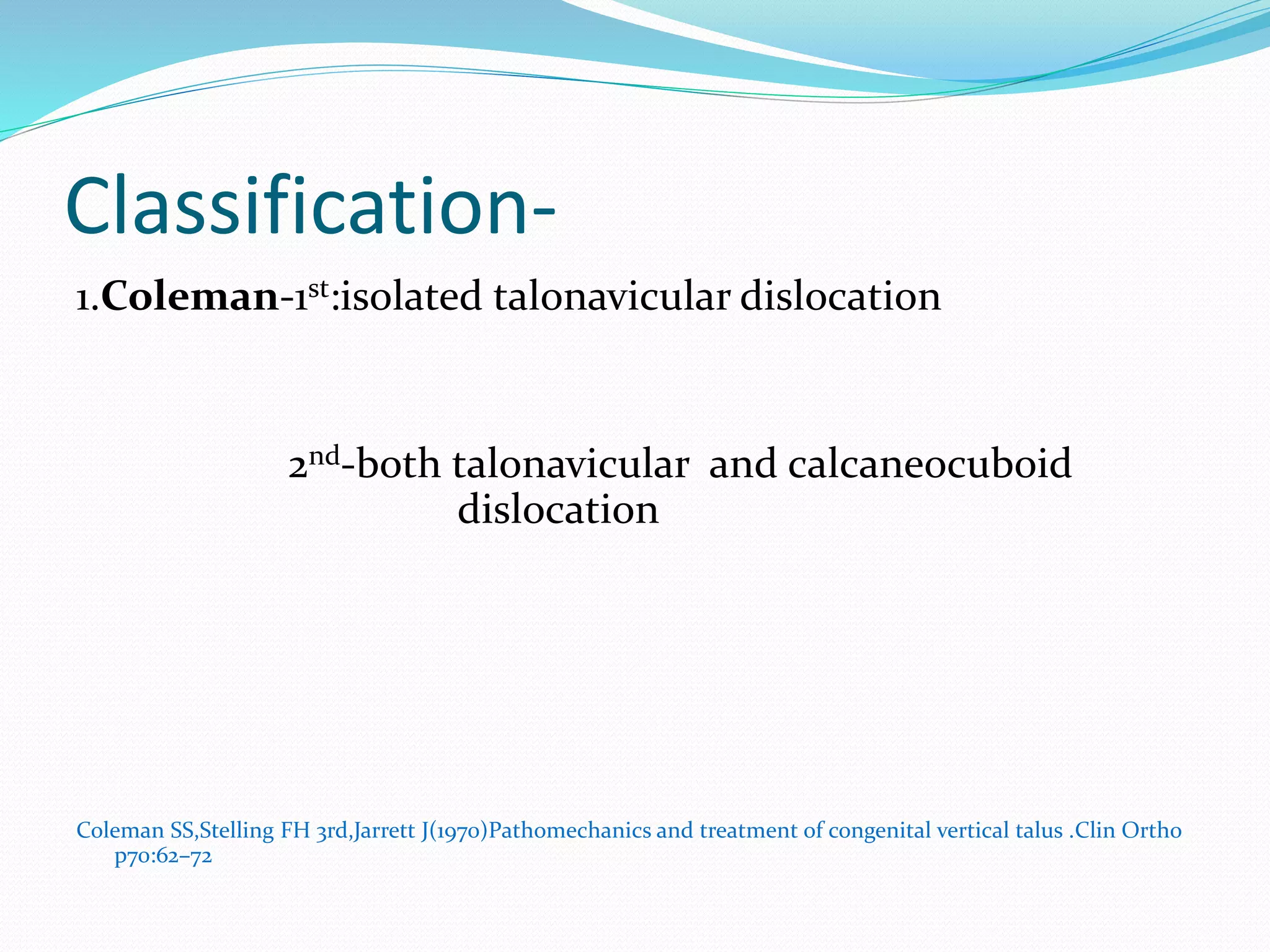 Congenital vertical talus | PPTX